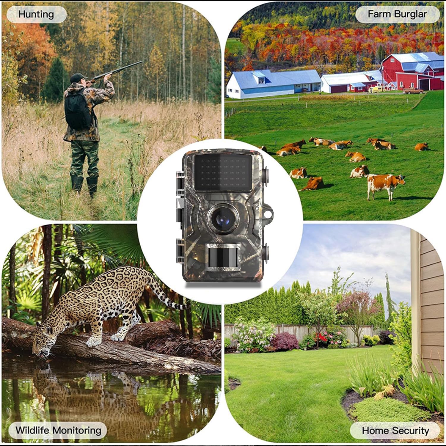 Trail Cameras - Night Vision, Motion Activated, Waterproof for Outdoor ...